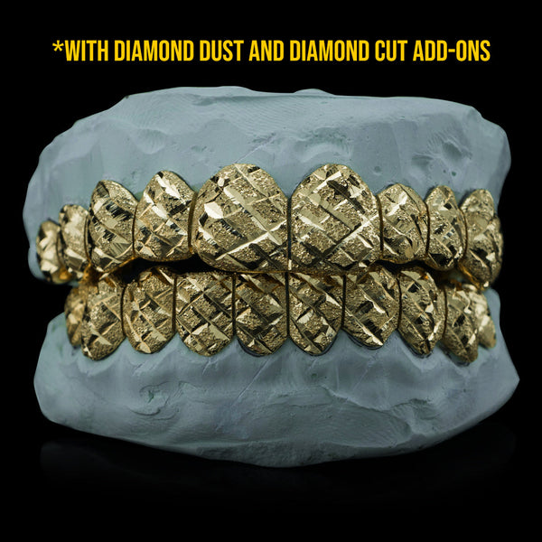 SOLID GOLD DEEP CUT GRILLZ - Rockk Customz Grillz